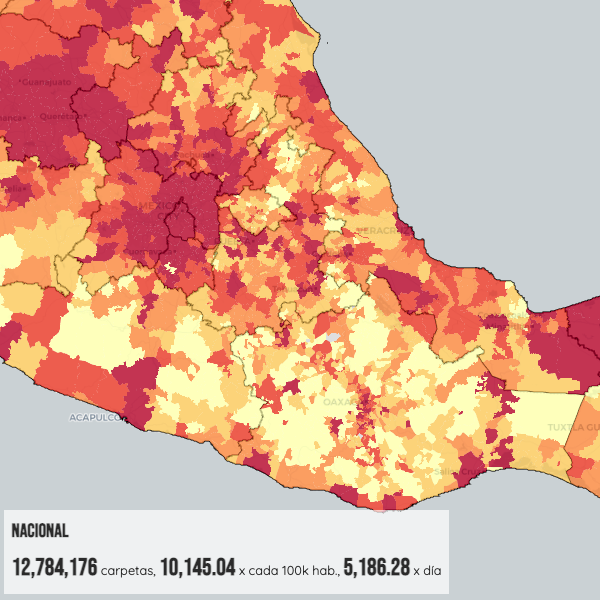 Explorador de datos delictivos - México